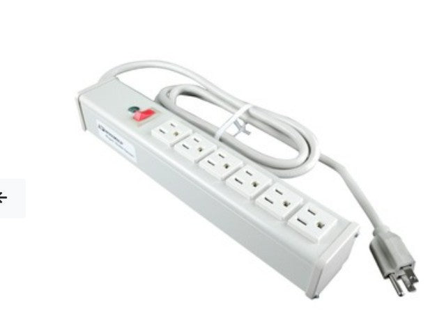 Legrand Heavy-Duty 6-Outlet Plug-In Outlet Center (R612, 14 AWG, 15 A ...
